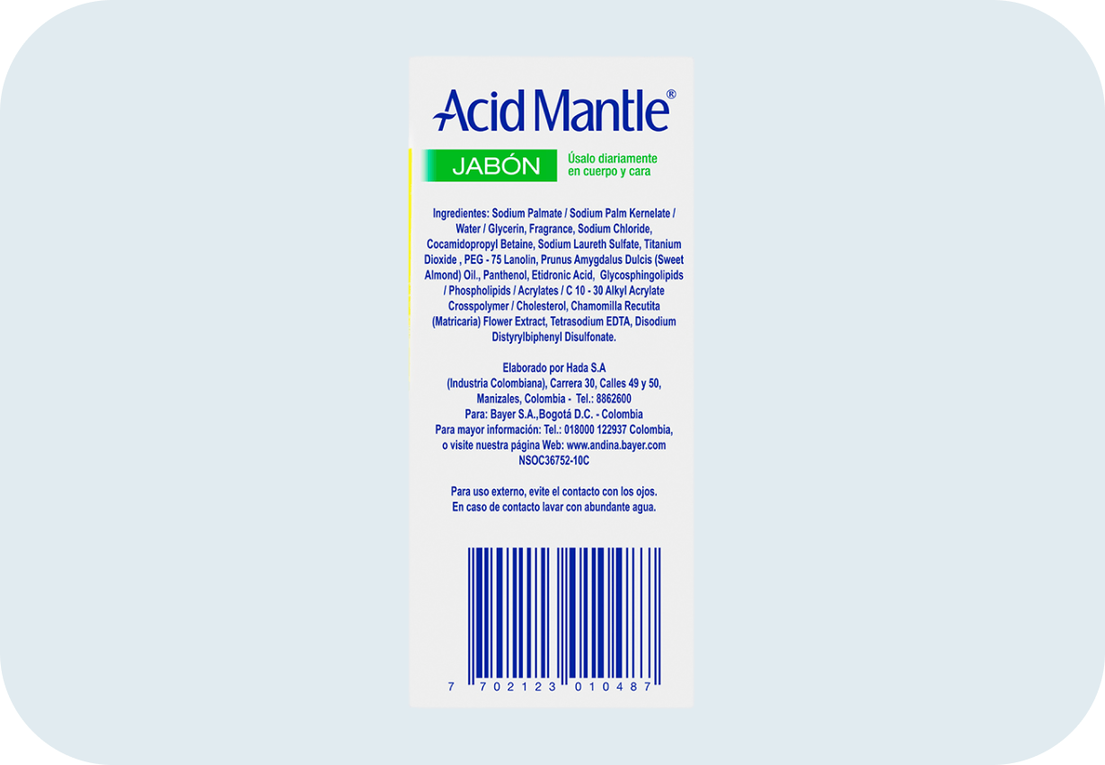 Acid Mantle® Jabón | Acid Mantle® Colombia